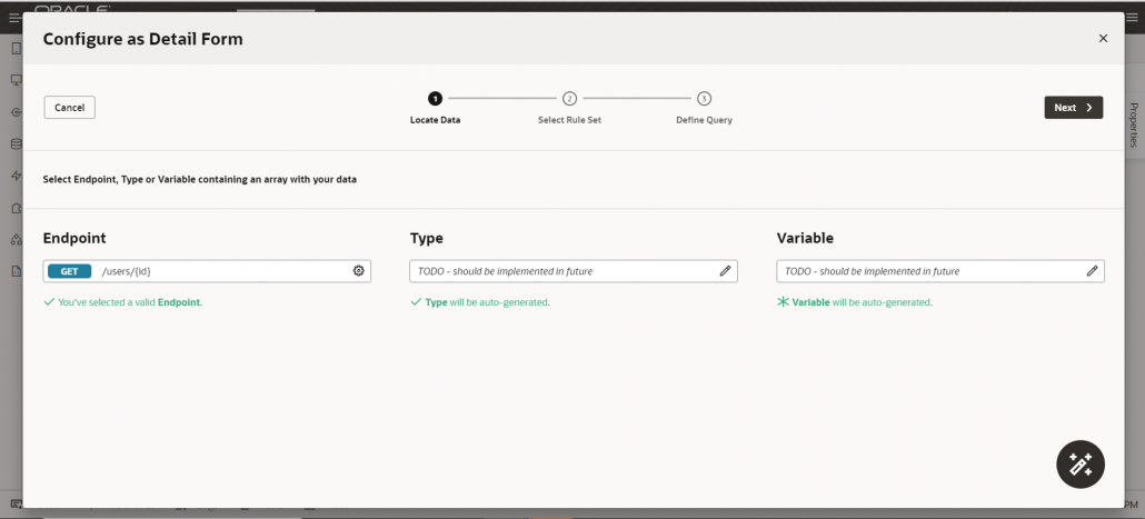 Dynamic Form Implementation In Visual Builder Application