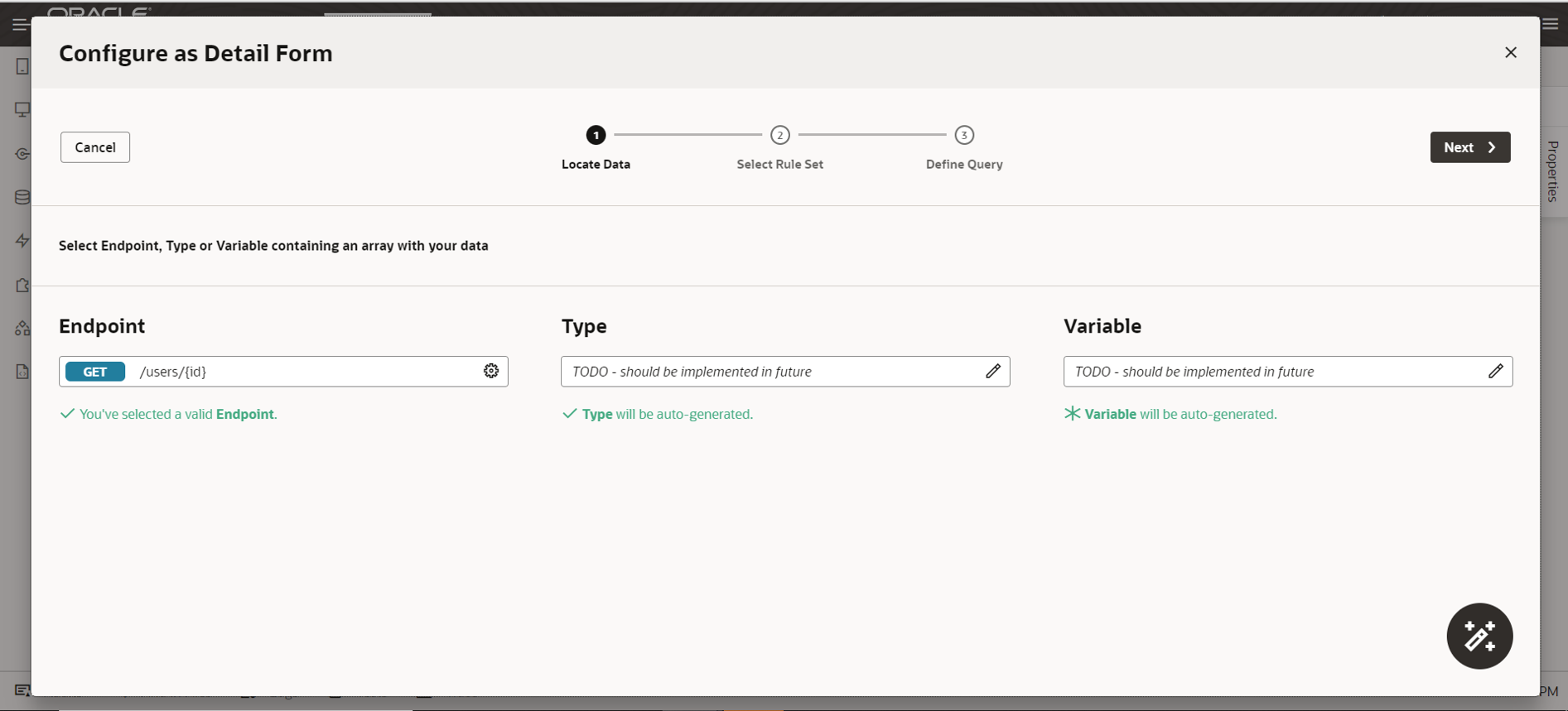 Dynamic Form Implementation In Visual Builder Application