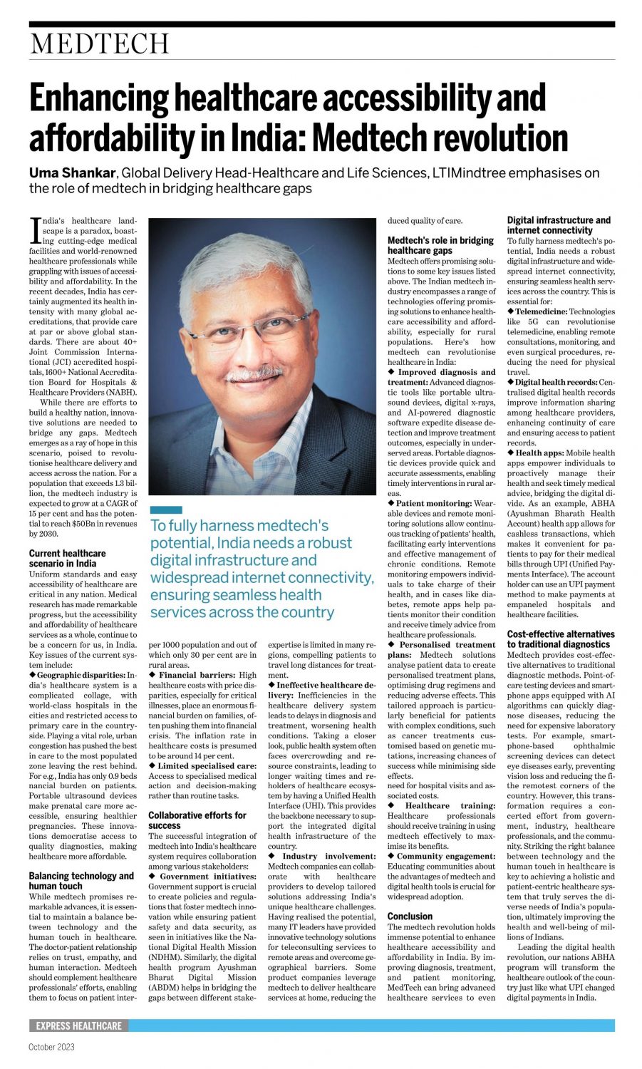 Enhancing healthcare accessibility and affordability in India | LTIMindtree