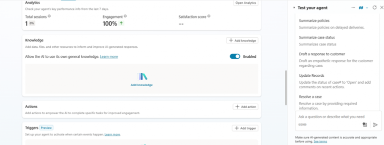 Enabling Retrieval-Augmented Generation (RAG) on Custom Copilot
